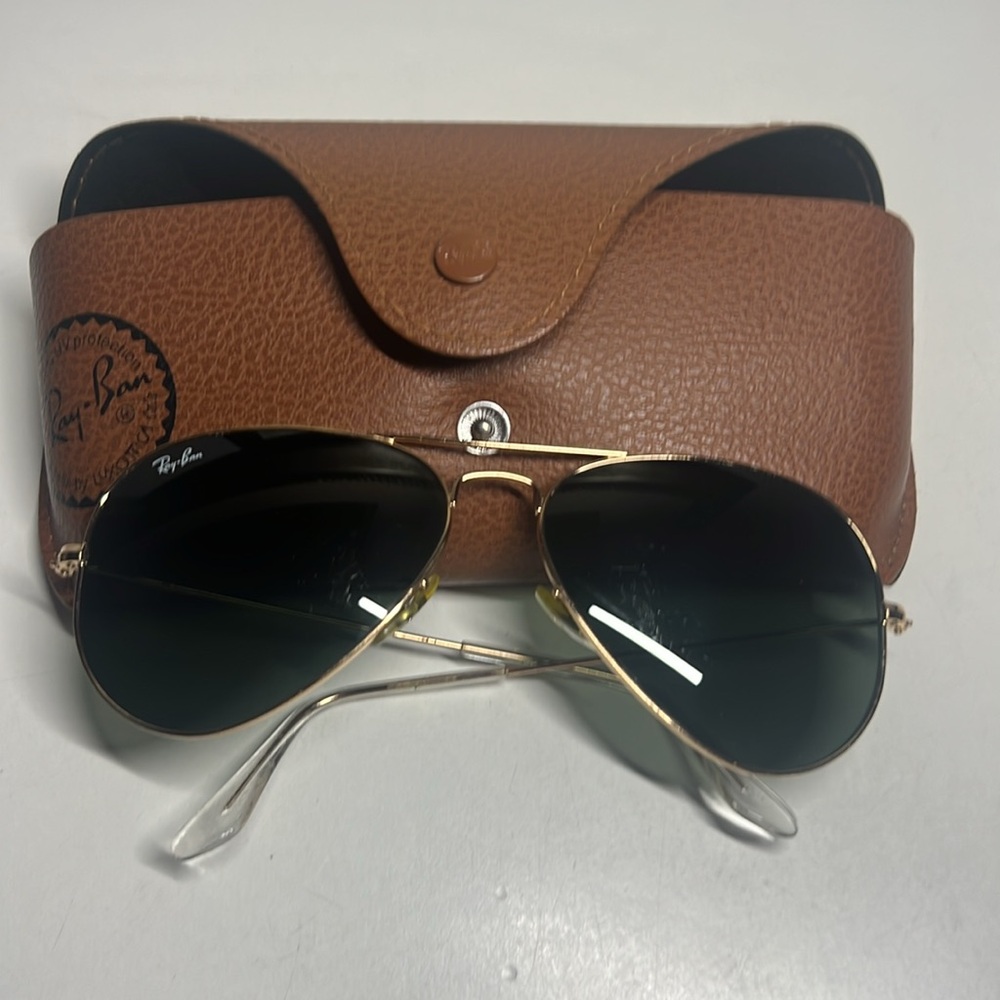 Ray-Ban Rb 3025 58-14 Large Aviator In Gold /G15 Gree… - Gem